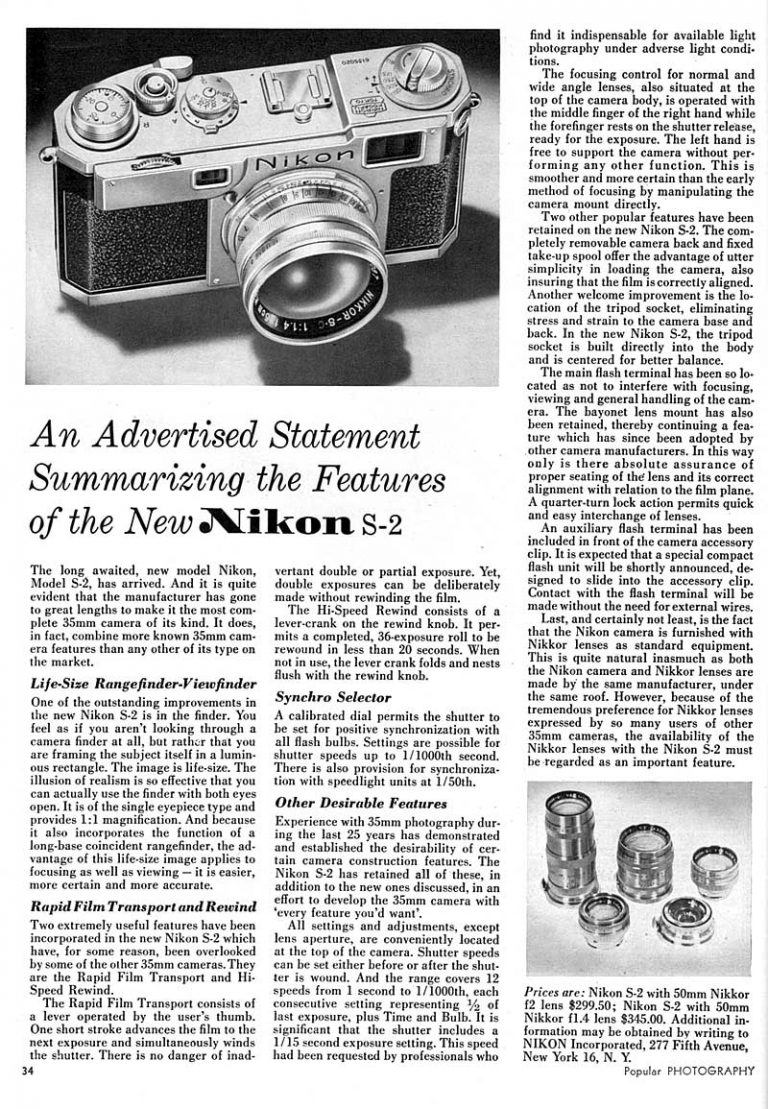 Vintage Nikon Advertisements from the 1950s and 1960s - The Photo Argus